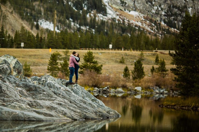 Officers Gulch Engagement Photos Colorado | Amanda + John