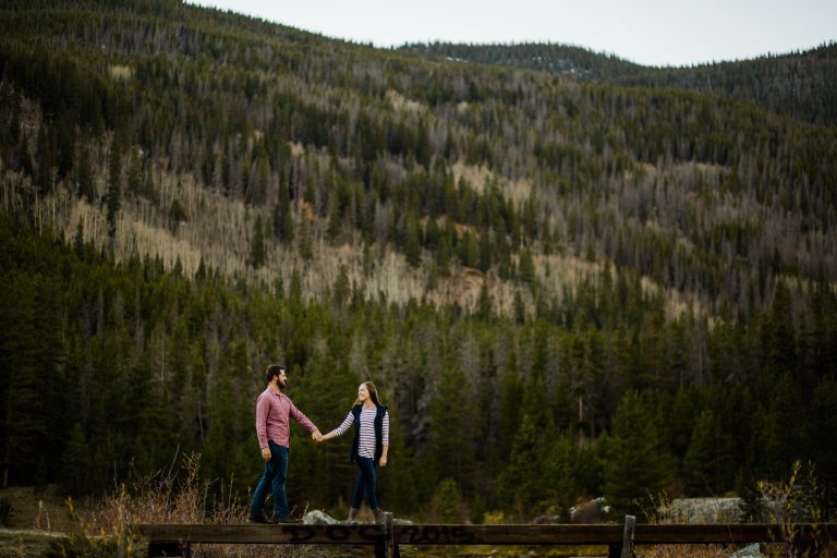 Officers Gulch Engagement Photos Colorado | Amanda + John